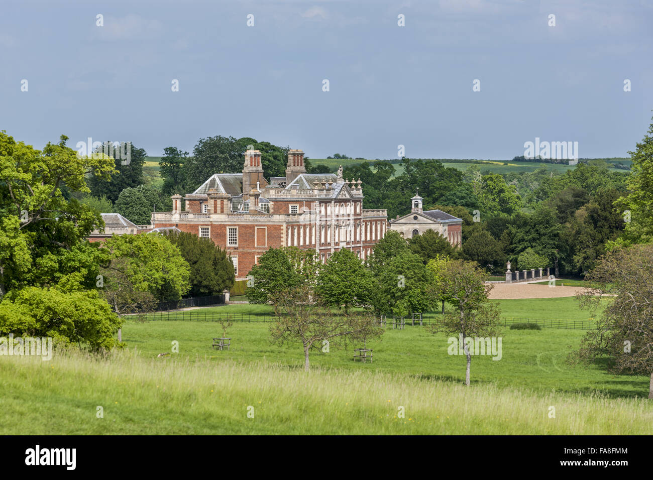 The south front of Wimpole Hall, Cambridgeshire Stock Photo - Alamy