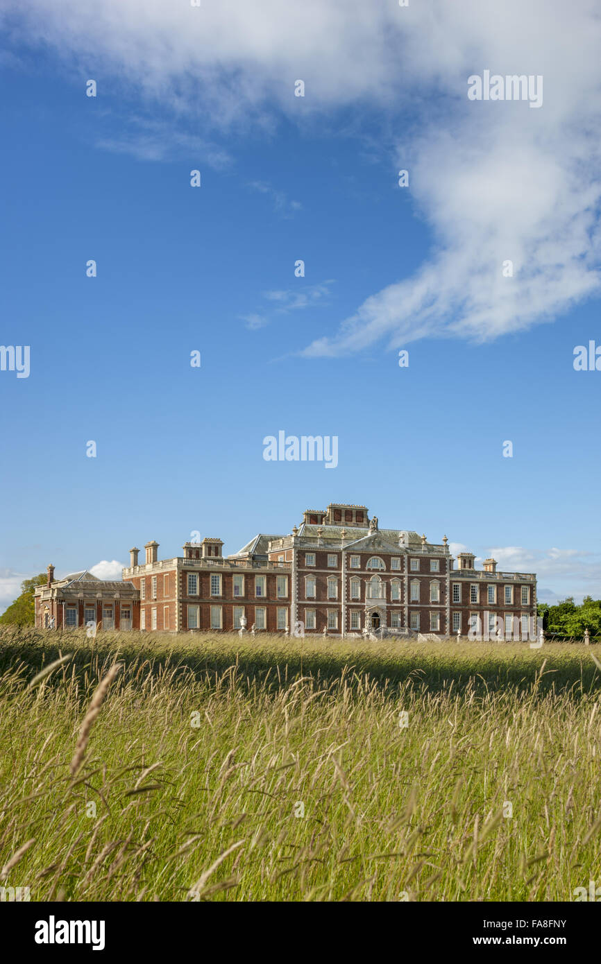 The south front of Wimpole Hall, Cambridgeshire. The seventeenth ...