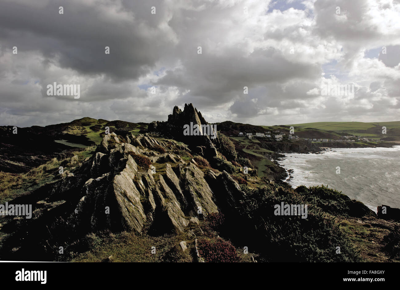Rocks at Morte Point, North Devon Stock Photo - Alamy