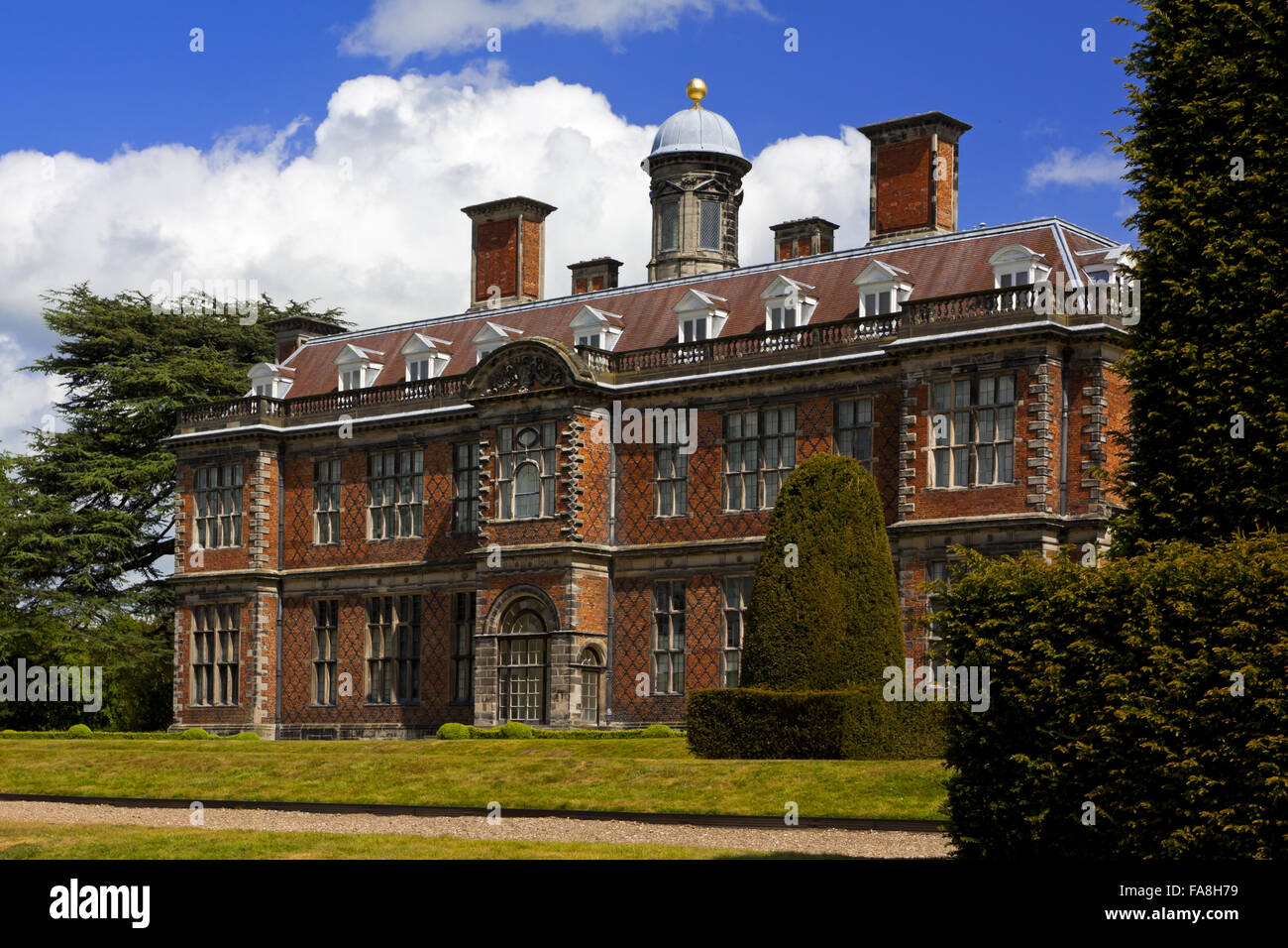 The south front of Sudbury Hall, Derbyshire Stock Photo - Alamy