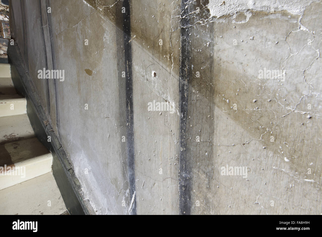 Detail of part of the decoration on the lower stairs of the Shell ...
