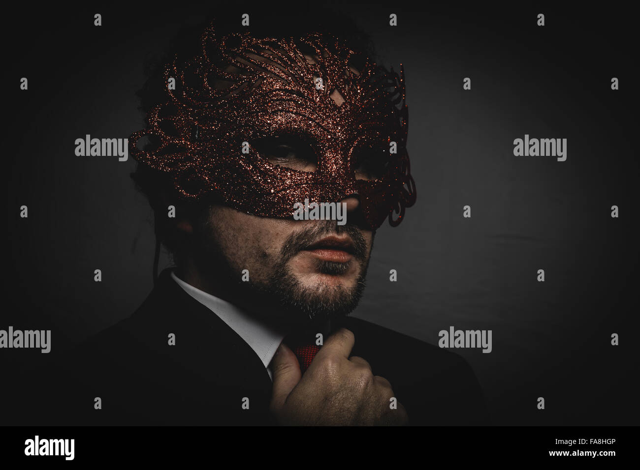 Mysterious businessman white venetian hi-res stock photography and ...