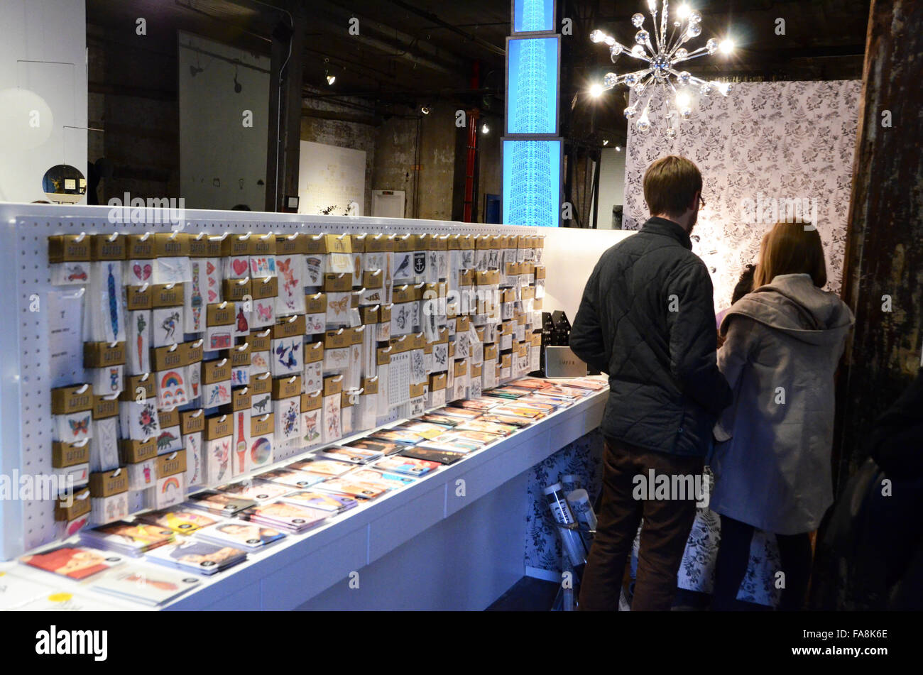 tattly fake tattoo parlor brooklyn Stock Photo - Alamy