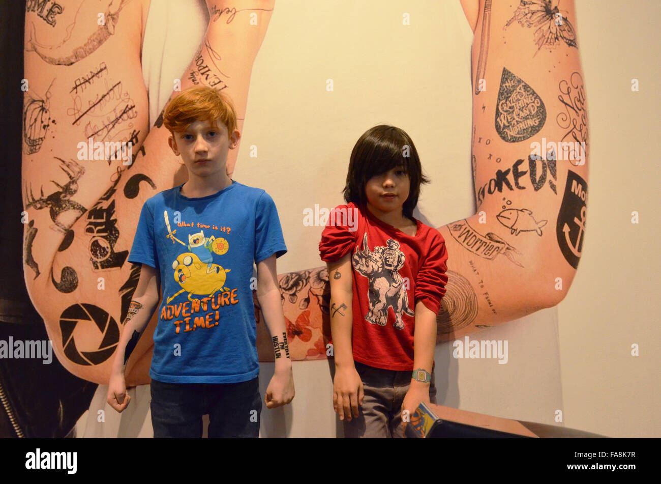 tattly fake tattoo parlor brooklyn Stock Photo - Alamy