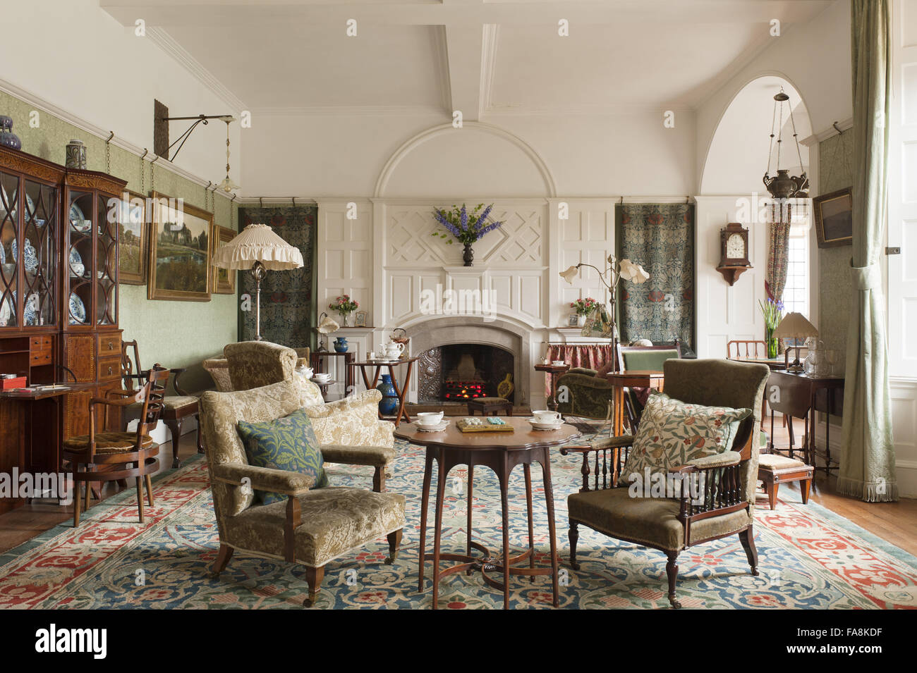 The Drawing Room at Standen, West Sussex Stock Photo - Alamy