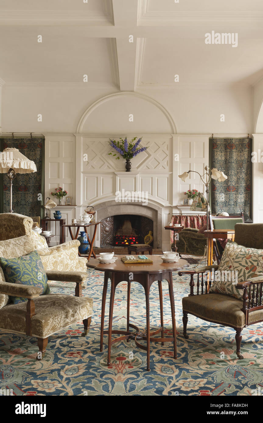 The Drawing Room at Standen, West Sussex Stock Photo - Alamy