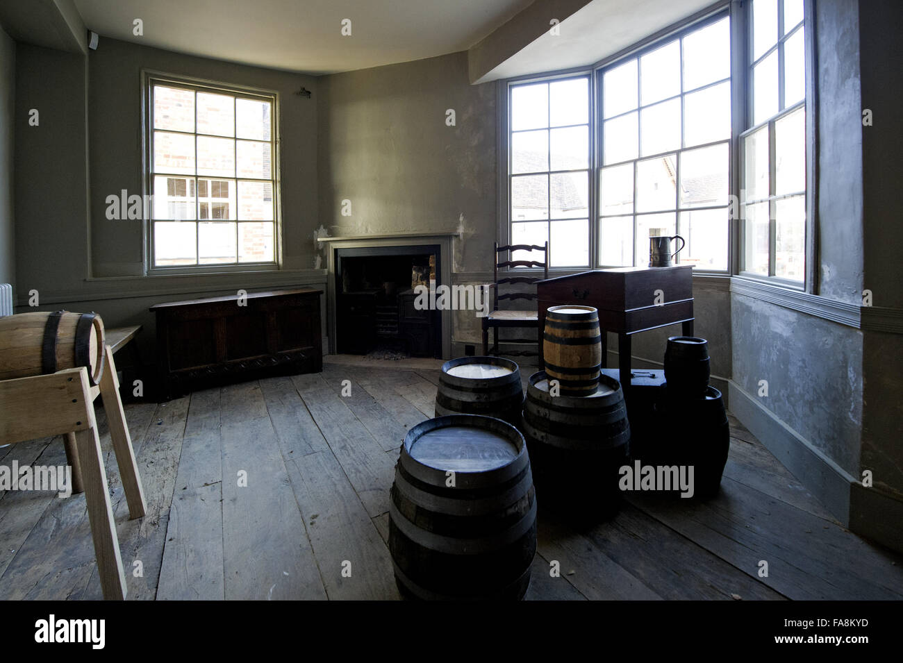 A restored eighteenth century Parlour Room in the New Inn at Stowe ...