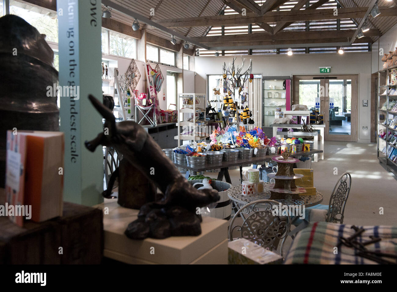 Inside the gift shop at Stowe, Buckinghamshire Stock Photo - Alamy