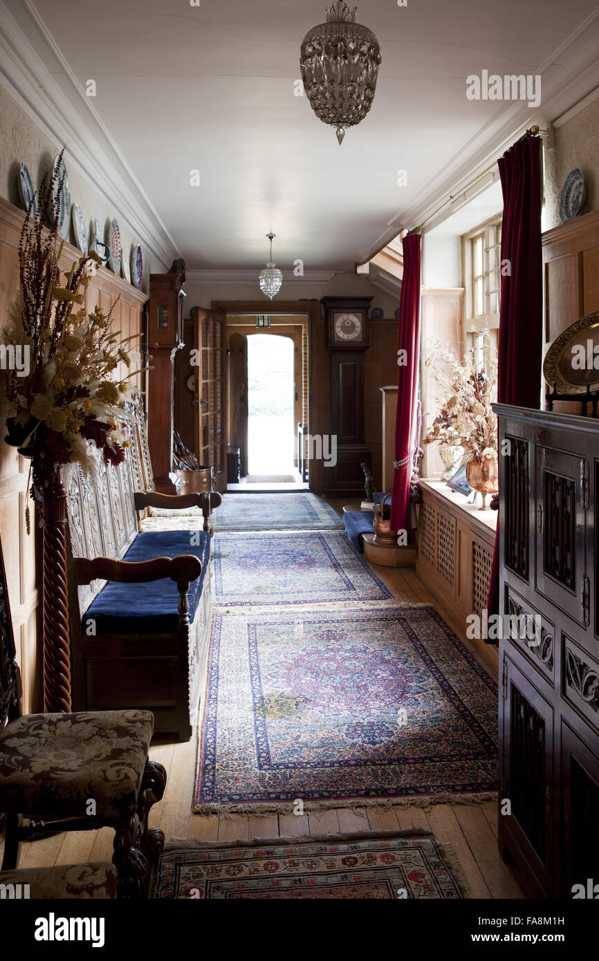 View through the Hall to the front door at Nuffield Place, Oxfordshire ...