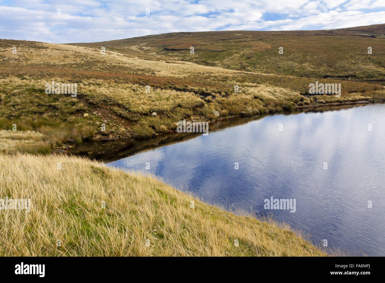 Moorland at Wessenden Head Reservoir on Marsden Moor Estate, West ...