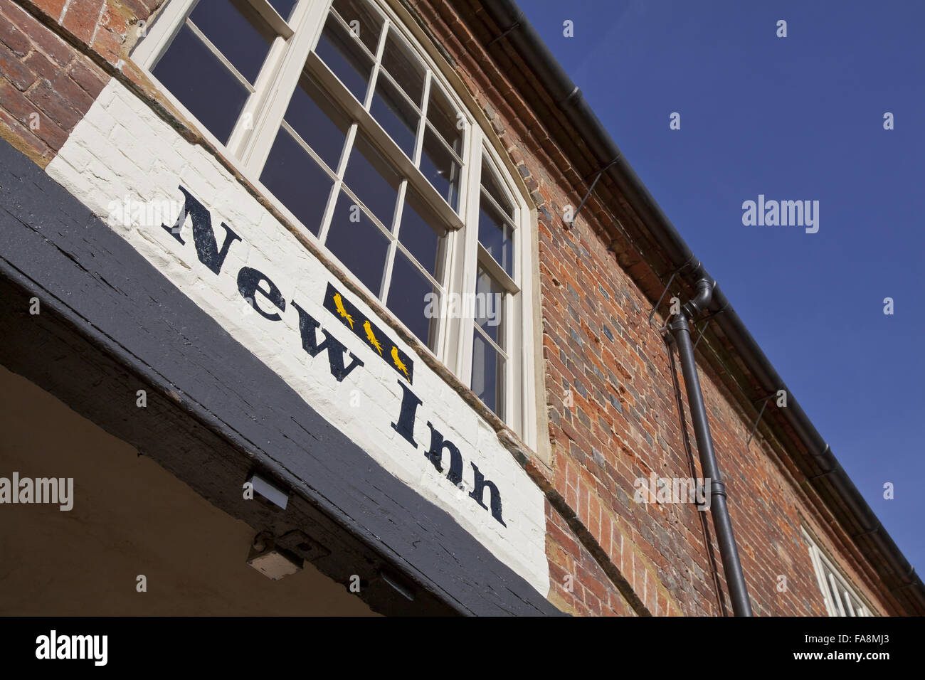 The entrance and sign of the New Inn visitor facility at Stowe ...
