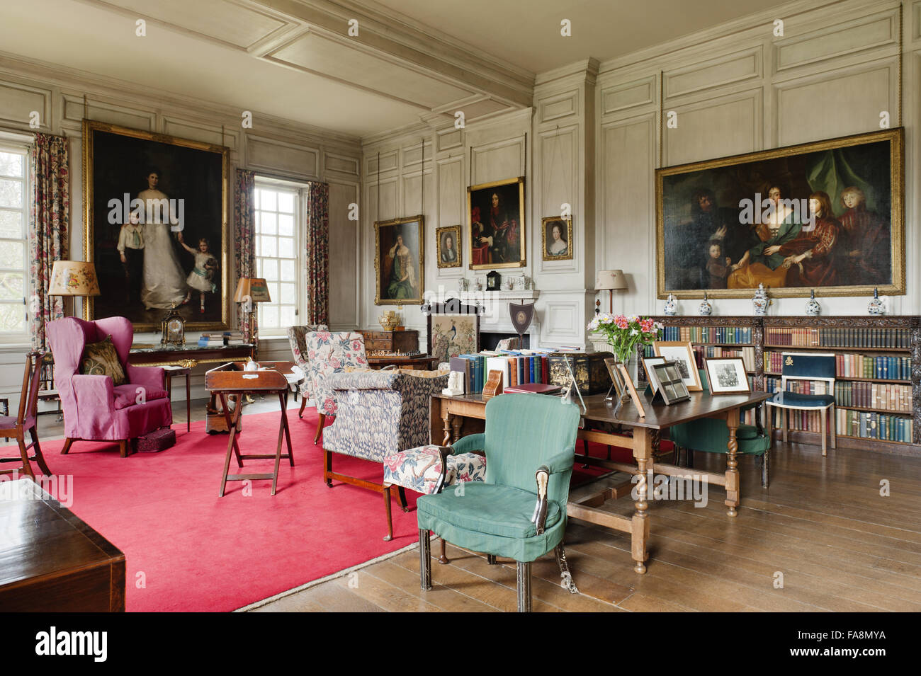 The Summer Parlour at Dunham Massey, Cheshire Stock Photo - Alamy