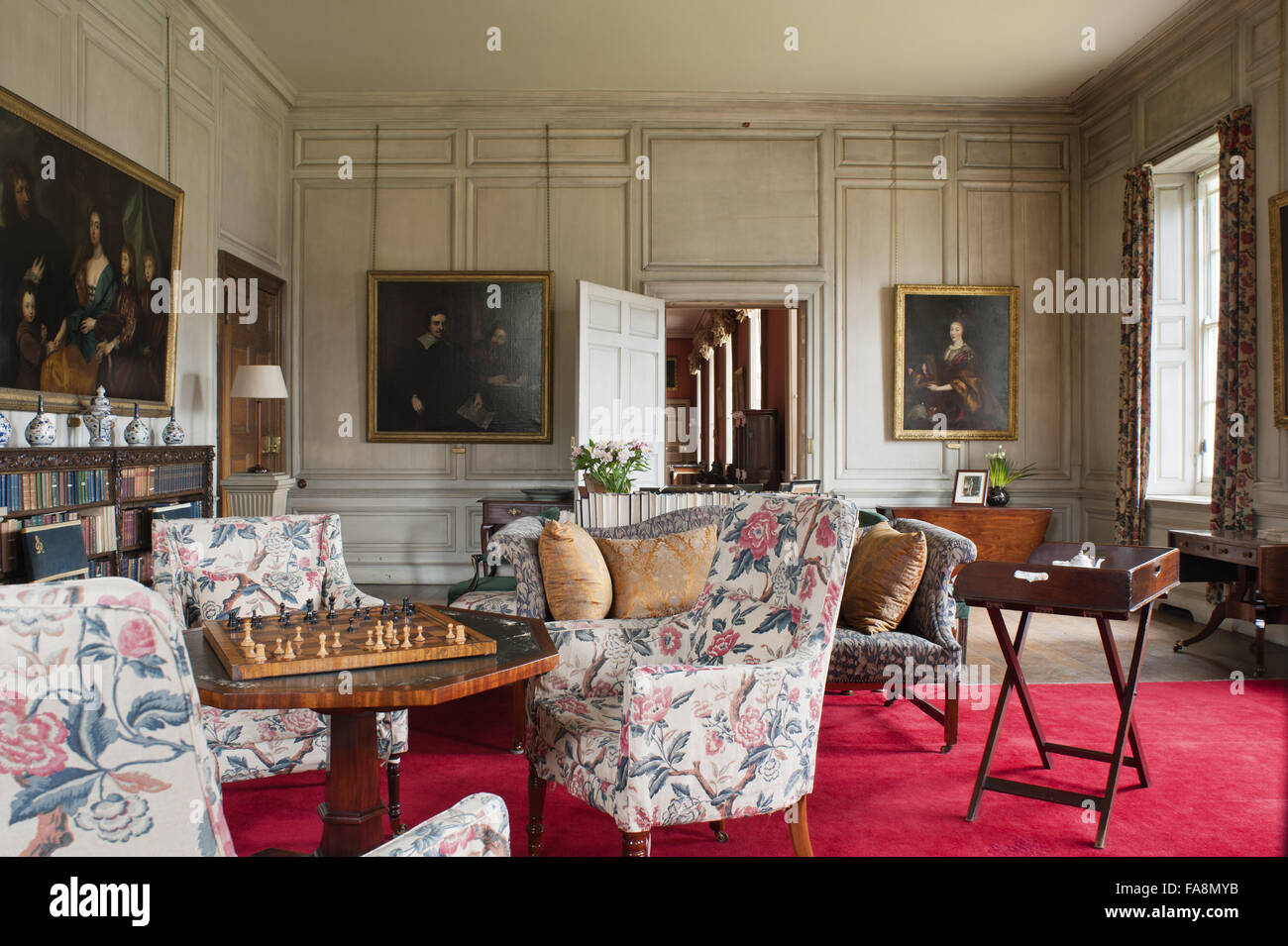 The Summer Parlour at Dunham Massey, Cheshire Stock Photo - Alamy