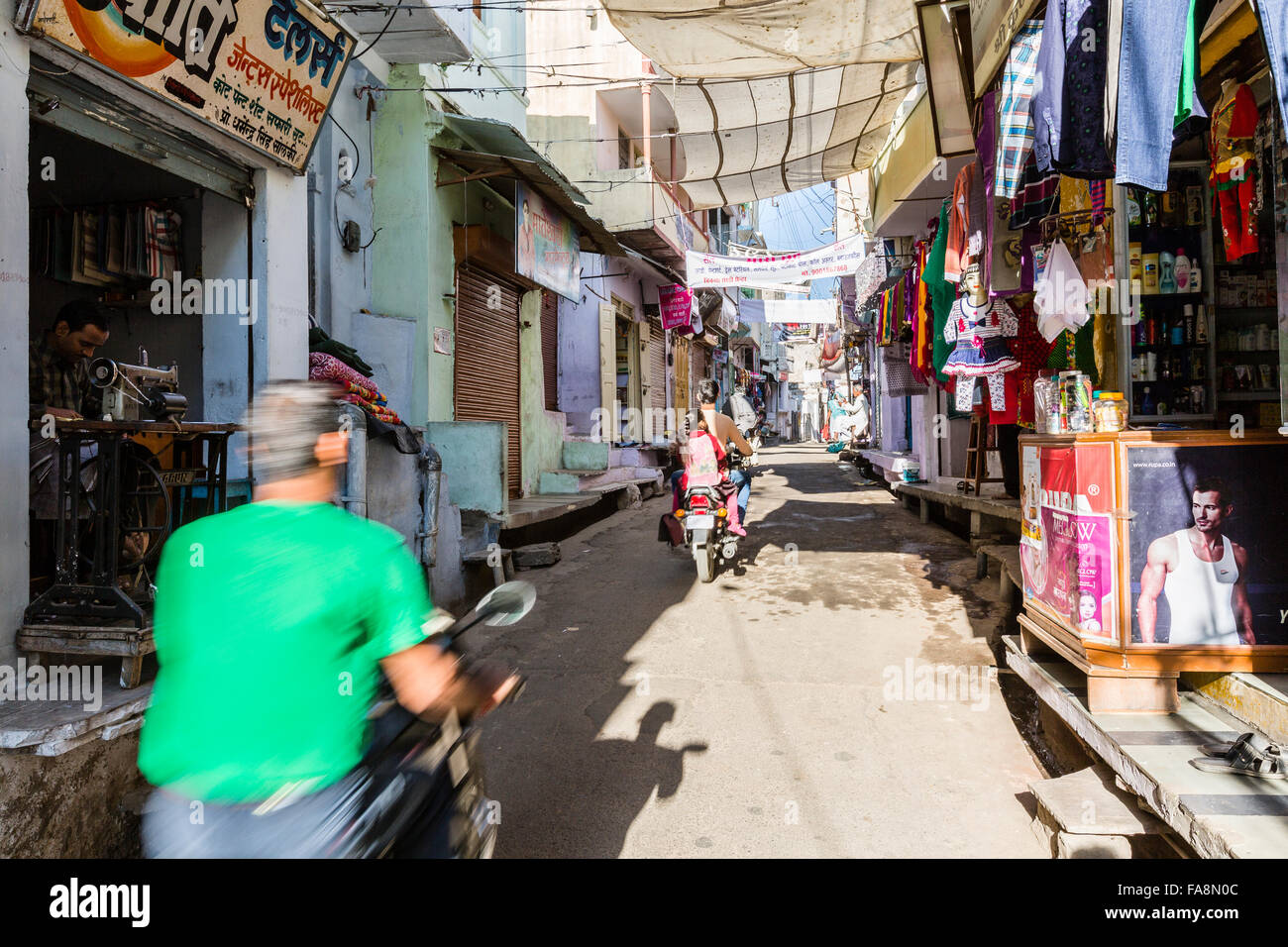 A Street scene in Deogarh, Rajasthan Stock Photo - Alamy