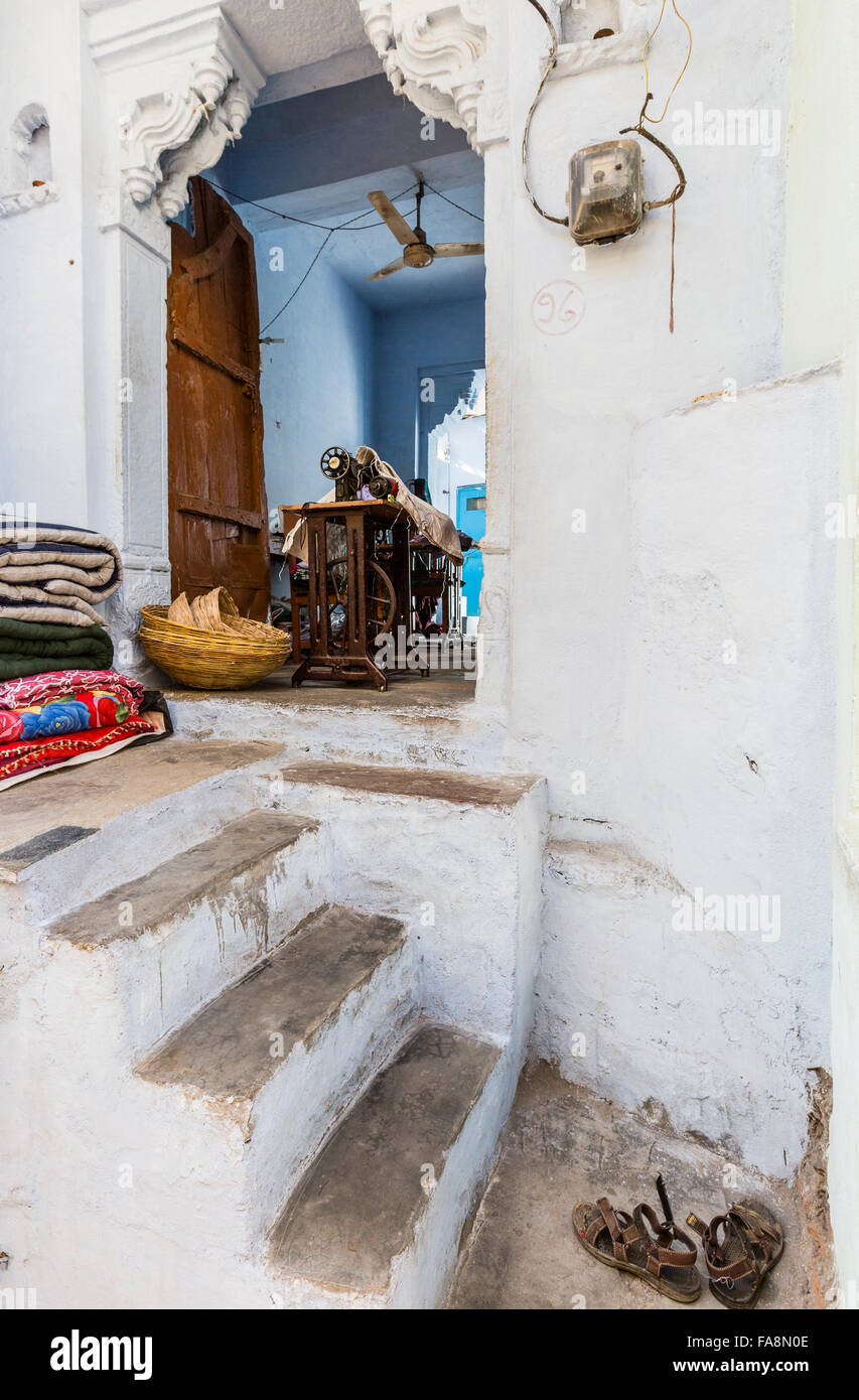 A Street scene in Deogarh, Rajasthan Stock Photo - Alamy