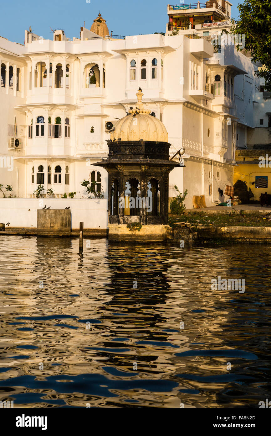 A view across Lake Pichola of Udaipur (the Venice of the East ...