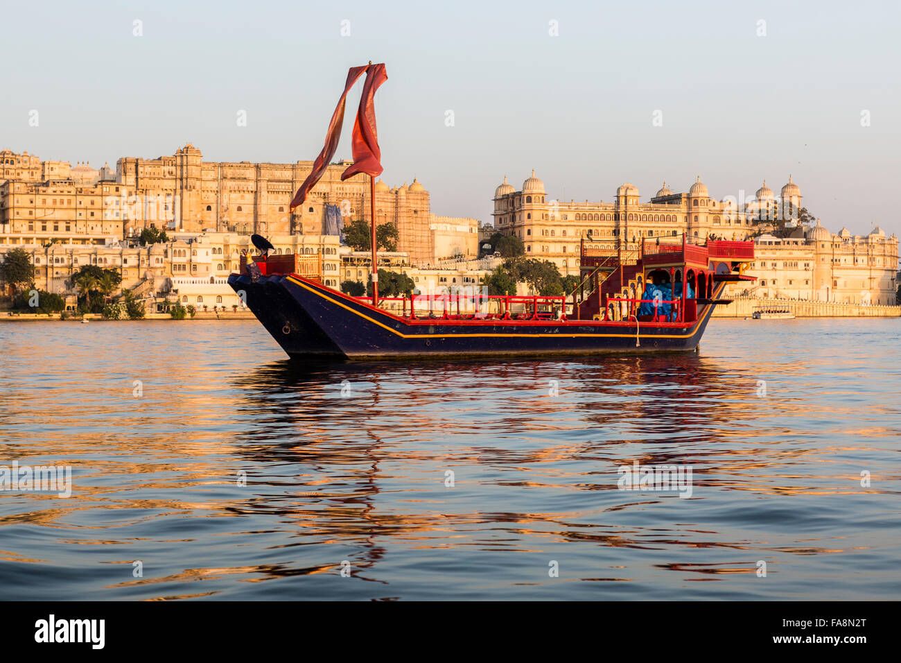 A view across Lake Pichola of Udaipur (the Venice of the East ...
