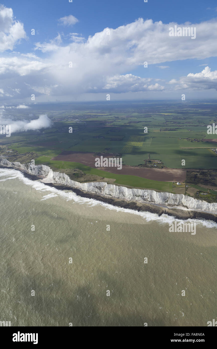 An aerial view white cliffs dover hi-res stock photography and images ...