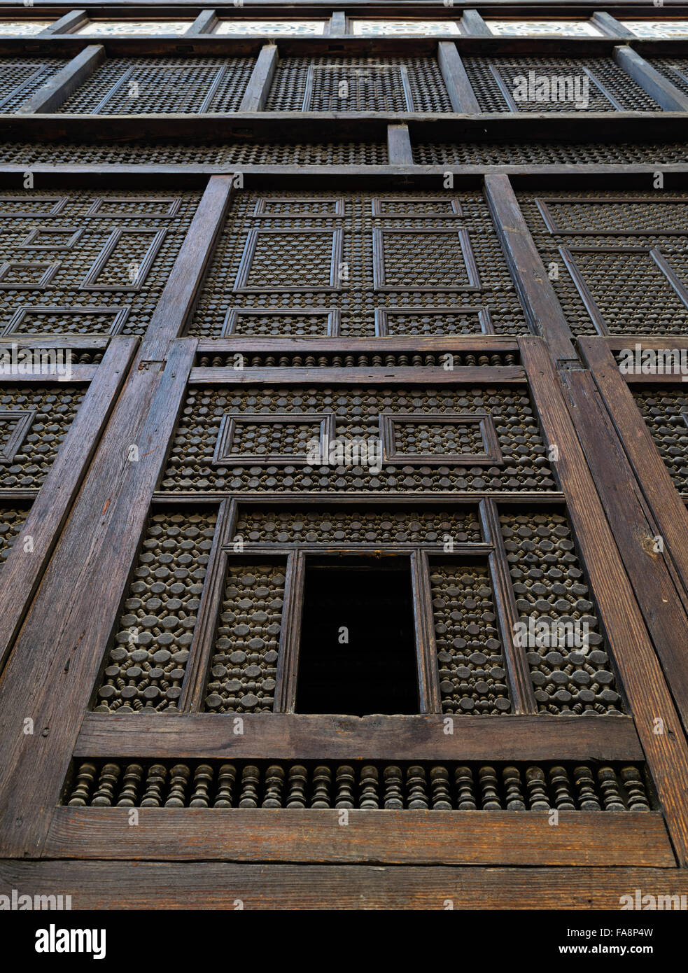 Mashrabiya facade, Cairo, Egypt Stock Photo - Alamy