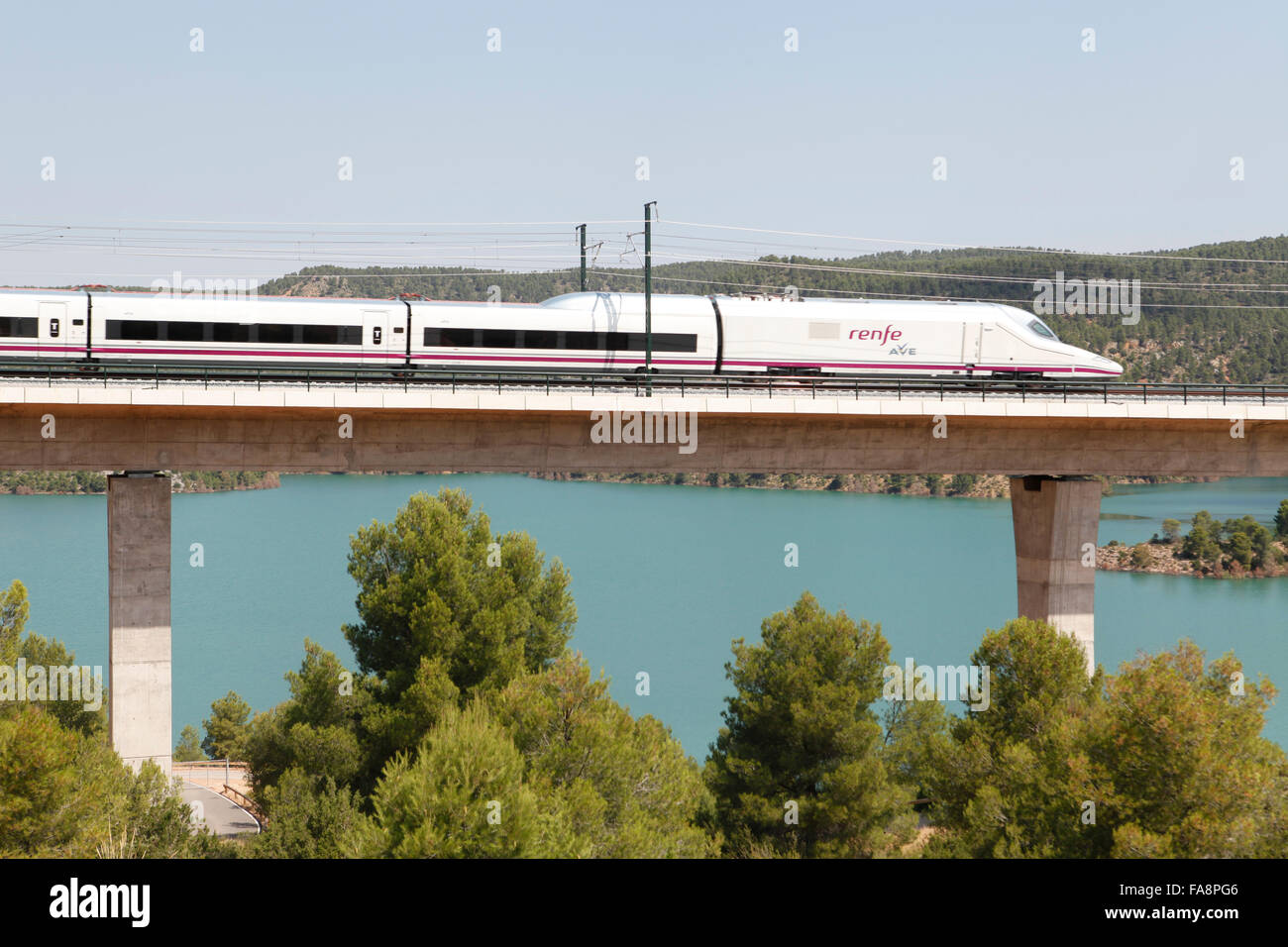 AVE, Spanish high speed train Stock Photo - Alamy