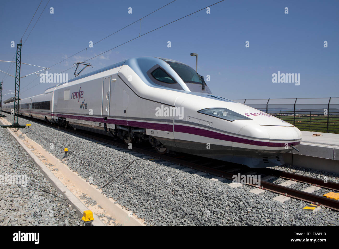 AVE, Spanish high speed train Stock Photo - Alamy