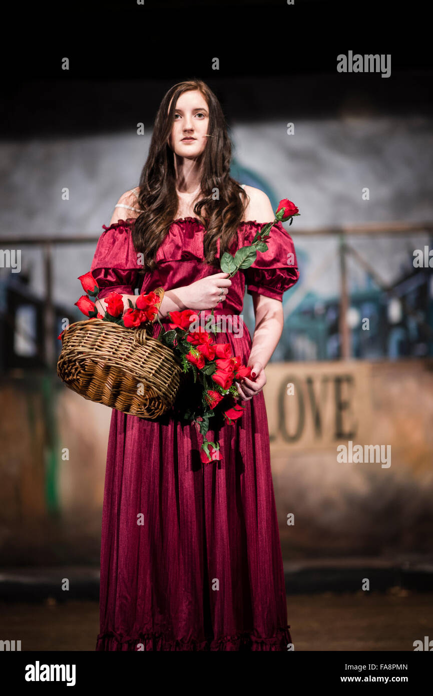 School play stage girls hi-res stock photography and images - Alamy