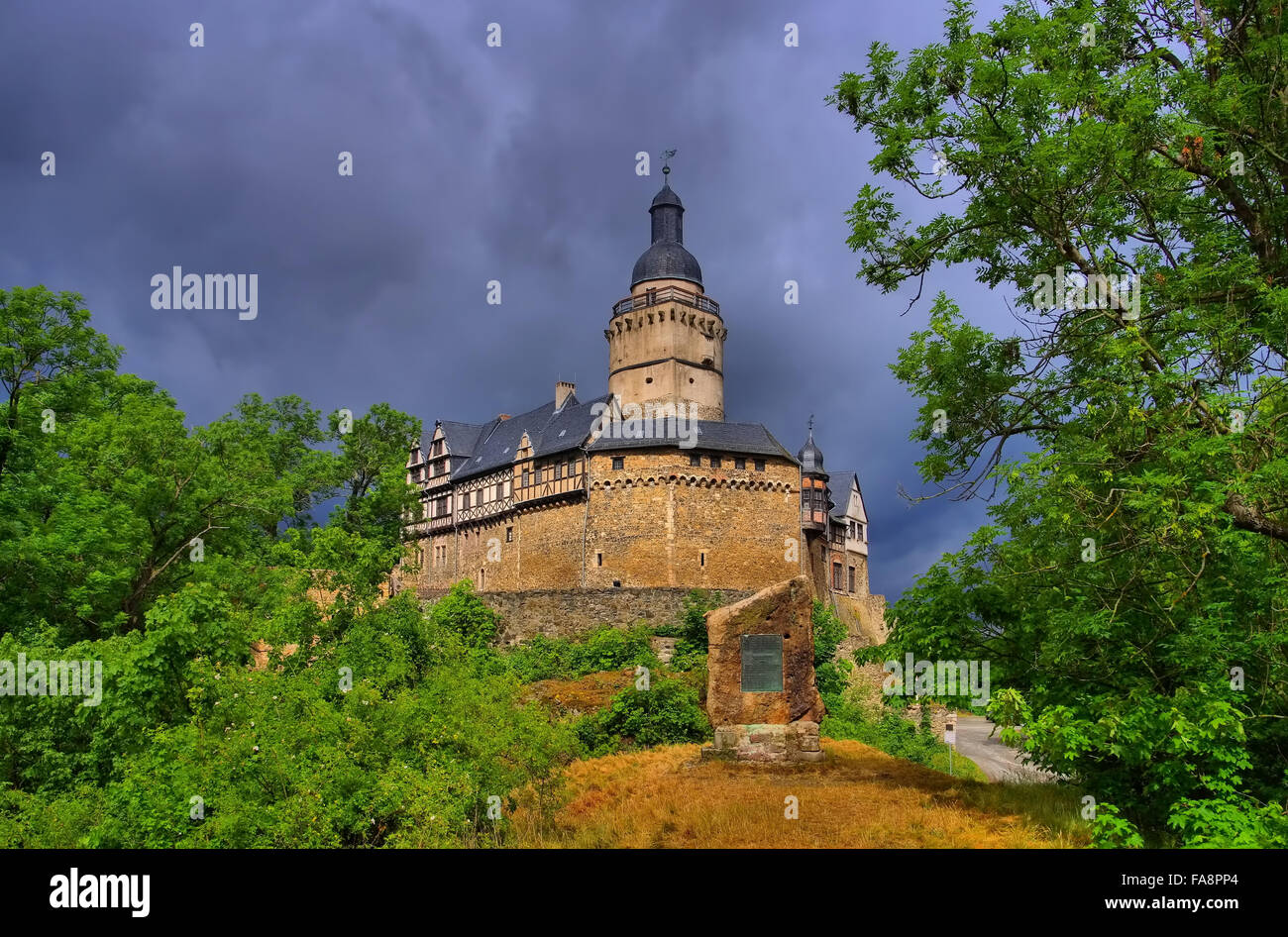 Falkenstein Burg - Falkenstein castle 01 Stock Photo - Alamy