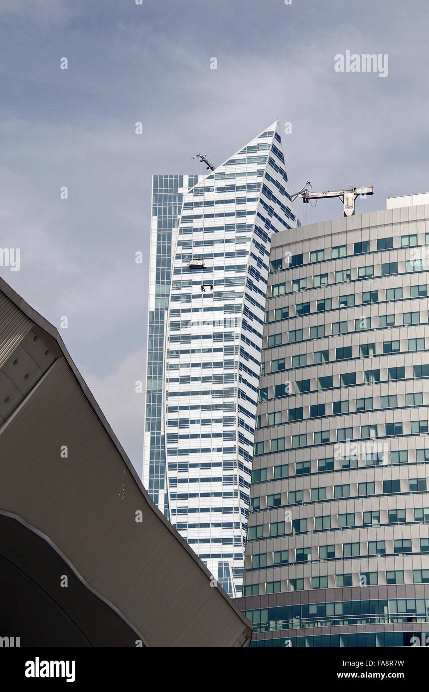 Central Warsaw, new buildings in city centre Stock Photo - Alamy