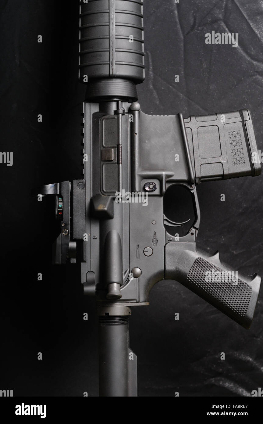 AR 15 Military rifle Stock Photo - Alamy
