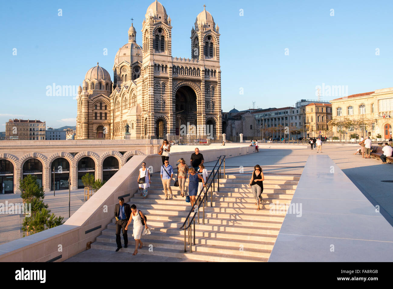 Marseille cathedral walking hi-res stock photography and images - Alamy