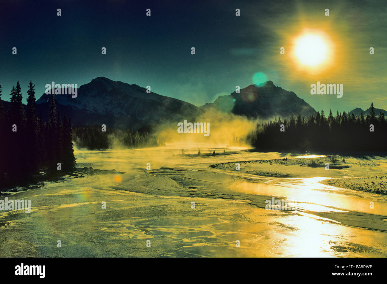 Winter in Jasper National Park, Canada Stock Photo - Alamy