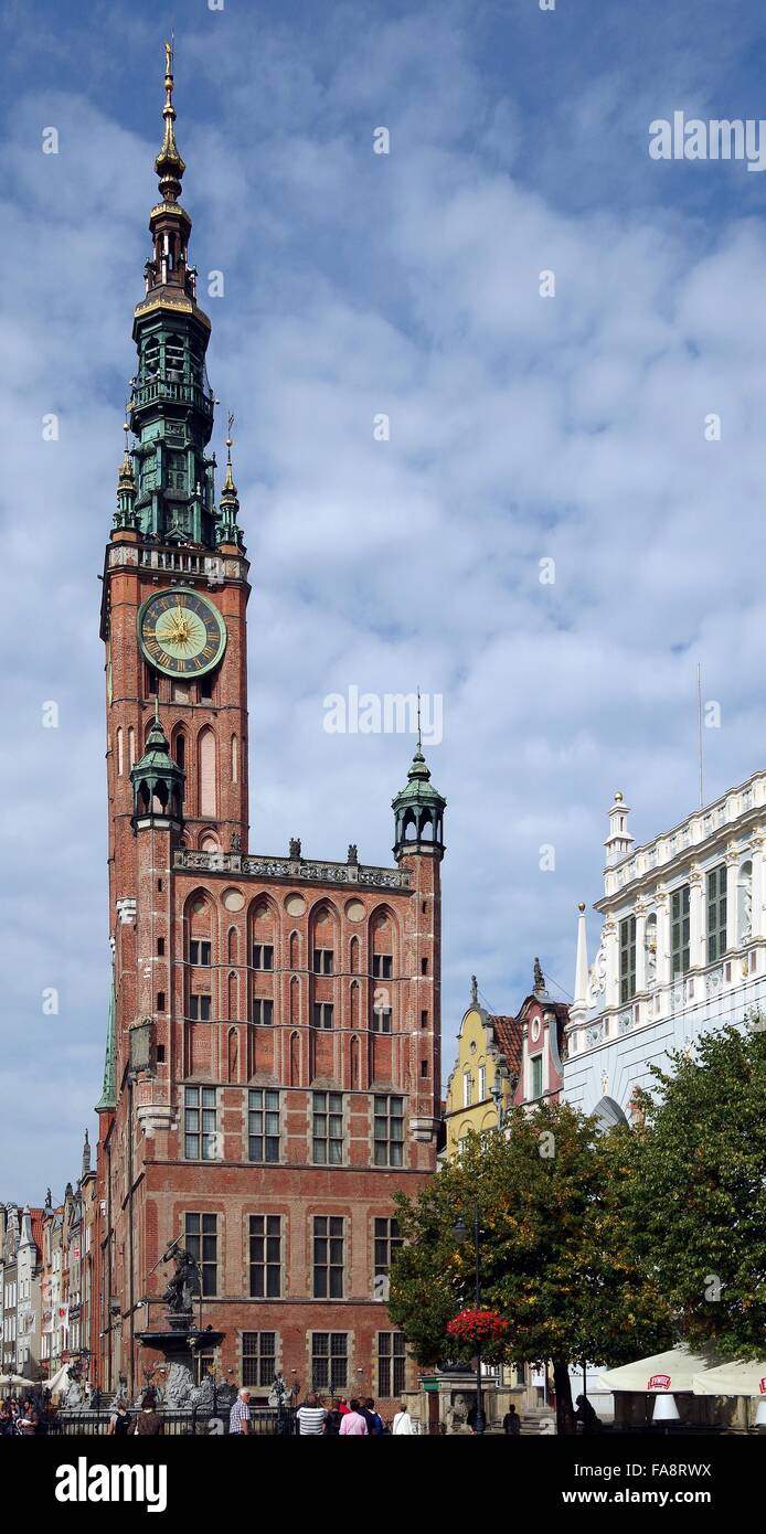 Gdansk, Danzig, Poland, City Hall, 50m high tower Stock Photo - Alamy