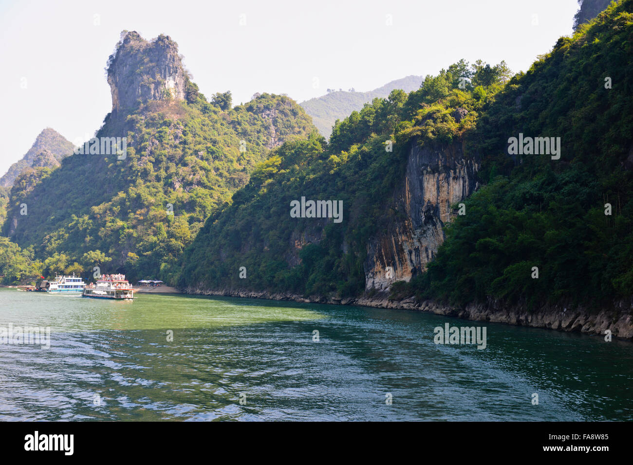 Li River,Karst Mountain Peaks,River Boats,Green 980 foot peaks,Guilin ...