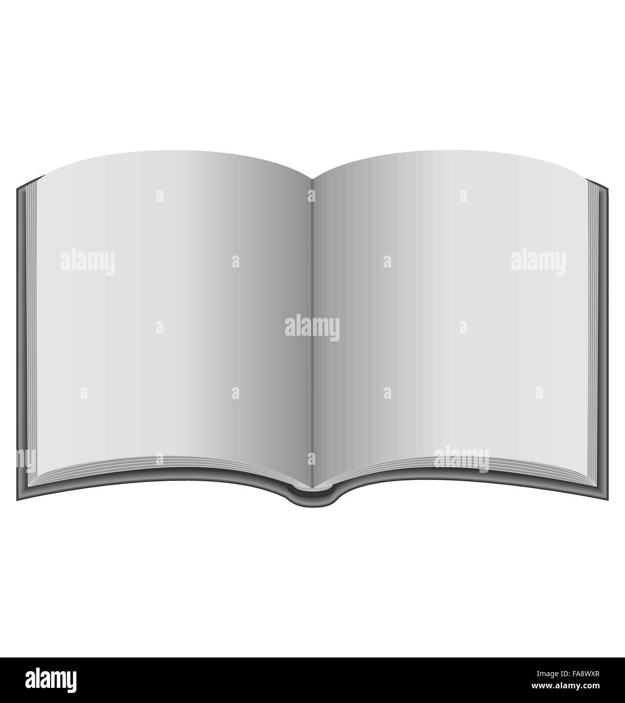 Open book in grayscale colors Stock Vector Image & Art - Alamy
