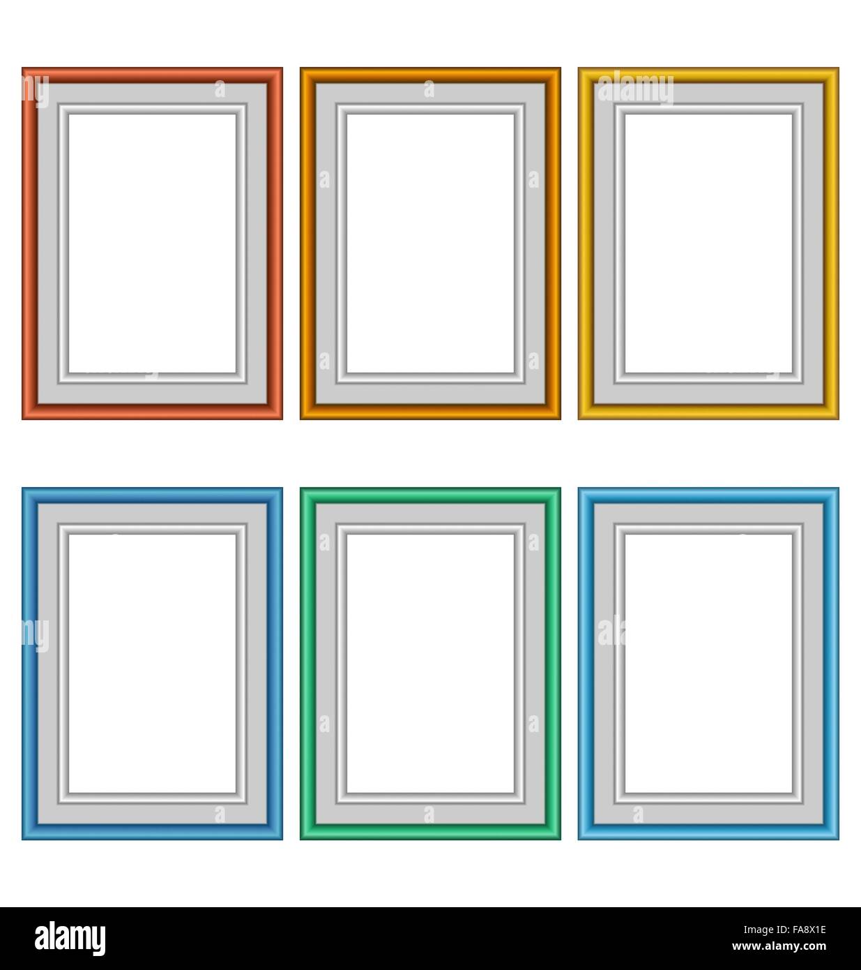 Six photograph frames hi-res stock photography and images - Alamy