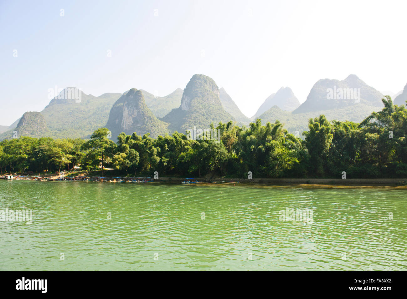 Li River,Karst Mountain Peaks,River Boats,Green 980 foot peaks,Guilin ...
