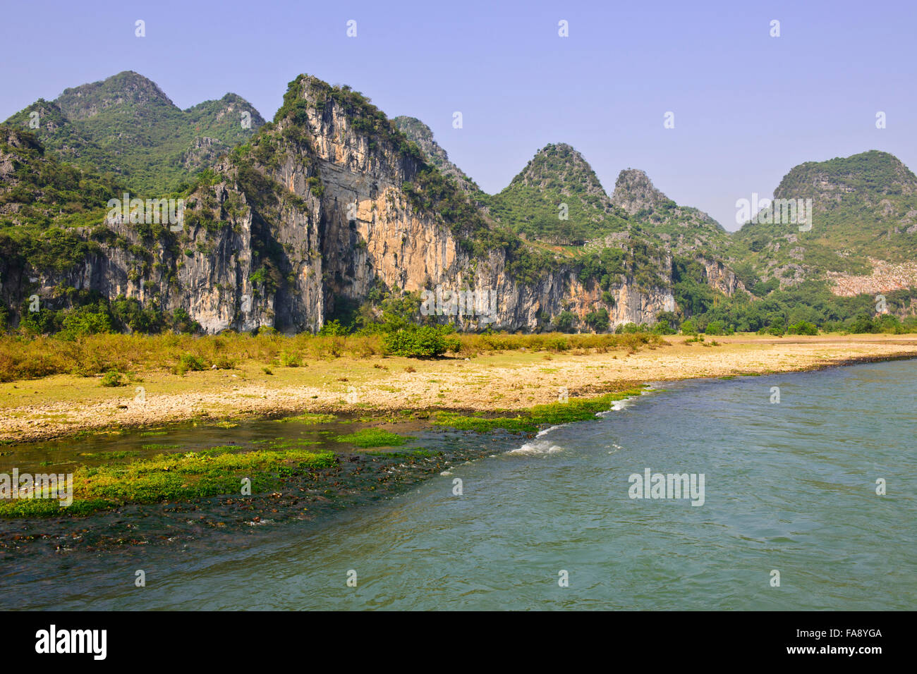 Li River,Karst Mountain Peaks,River Boats,Green 980 foot peaks,Guilin ...