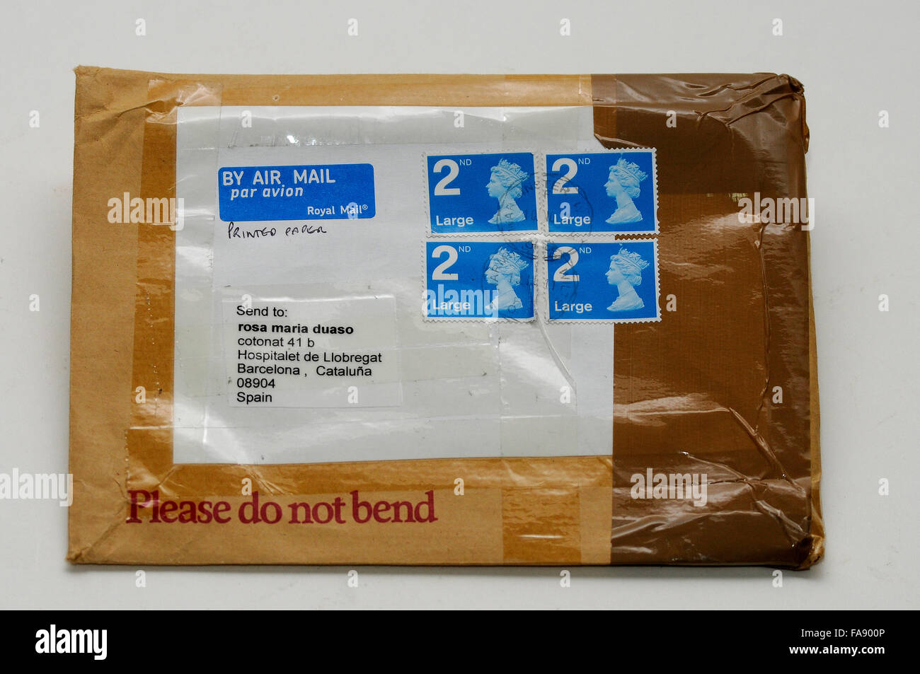 Postal stamps envelope hi-res stock photography and images - Alamy