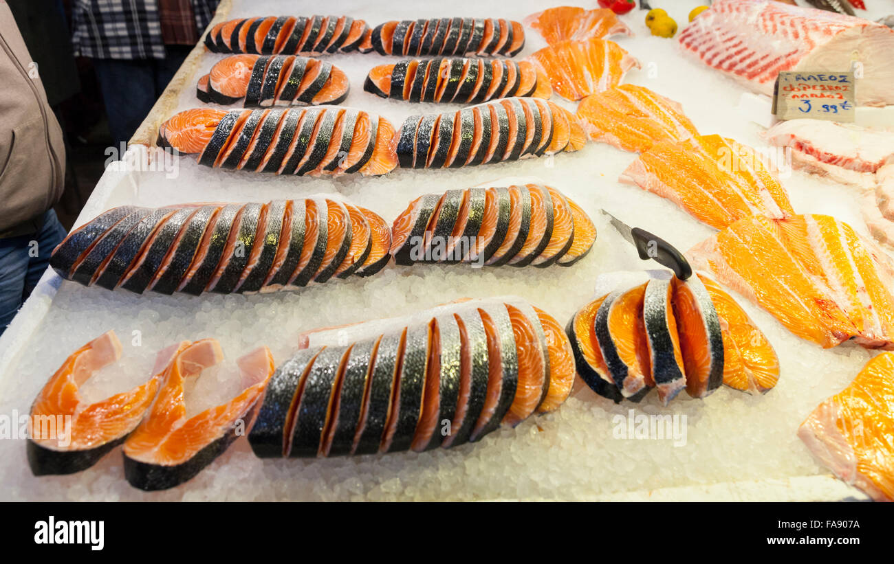 Salmon Display High Resolution Stock Photography and Images - Alamy