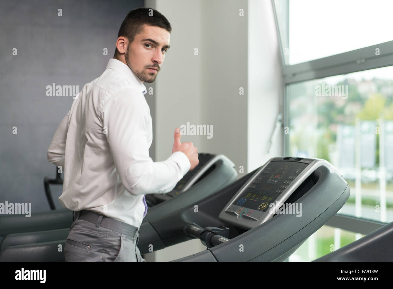 Man treadmill suit hi-res stock photography and images - Alamy