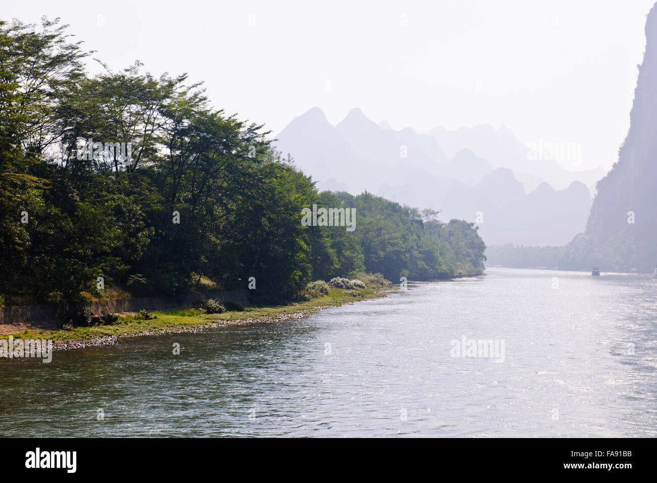 Li River,Karst Mountain Peaks,River Boats,Green 980 foot peaks,Guilin ...