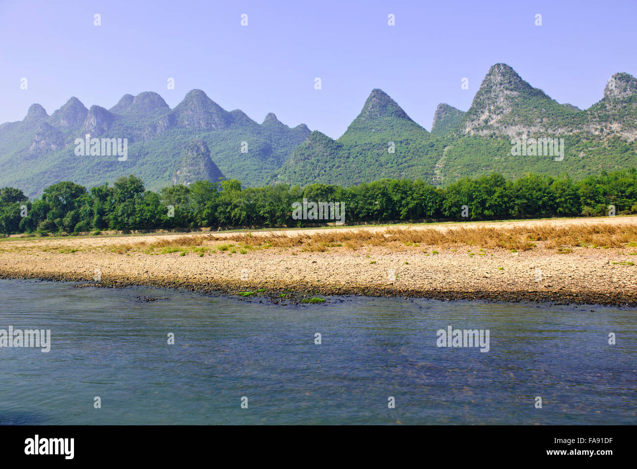 Li River,Karst Mountain Peaks,River Boats,Green 980 foot peaks,Guilin ...