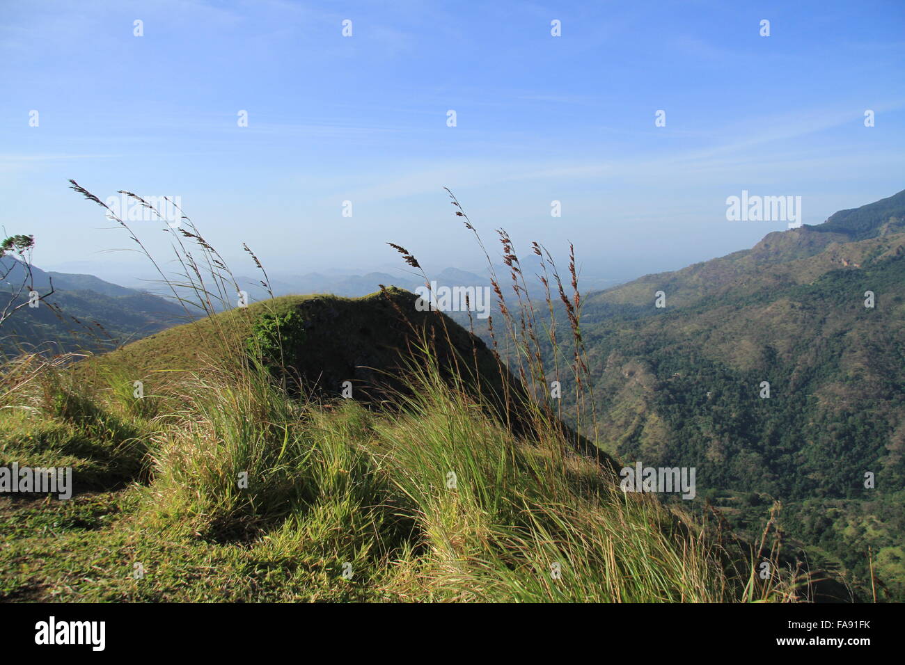 hill top view in Sri Lanka Stock Photo - Alamy