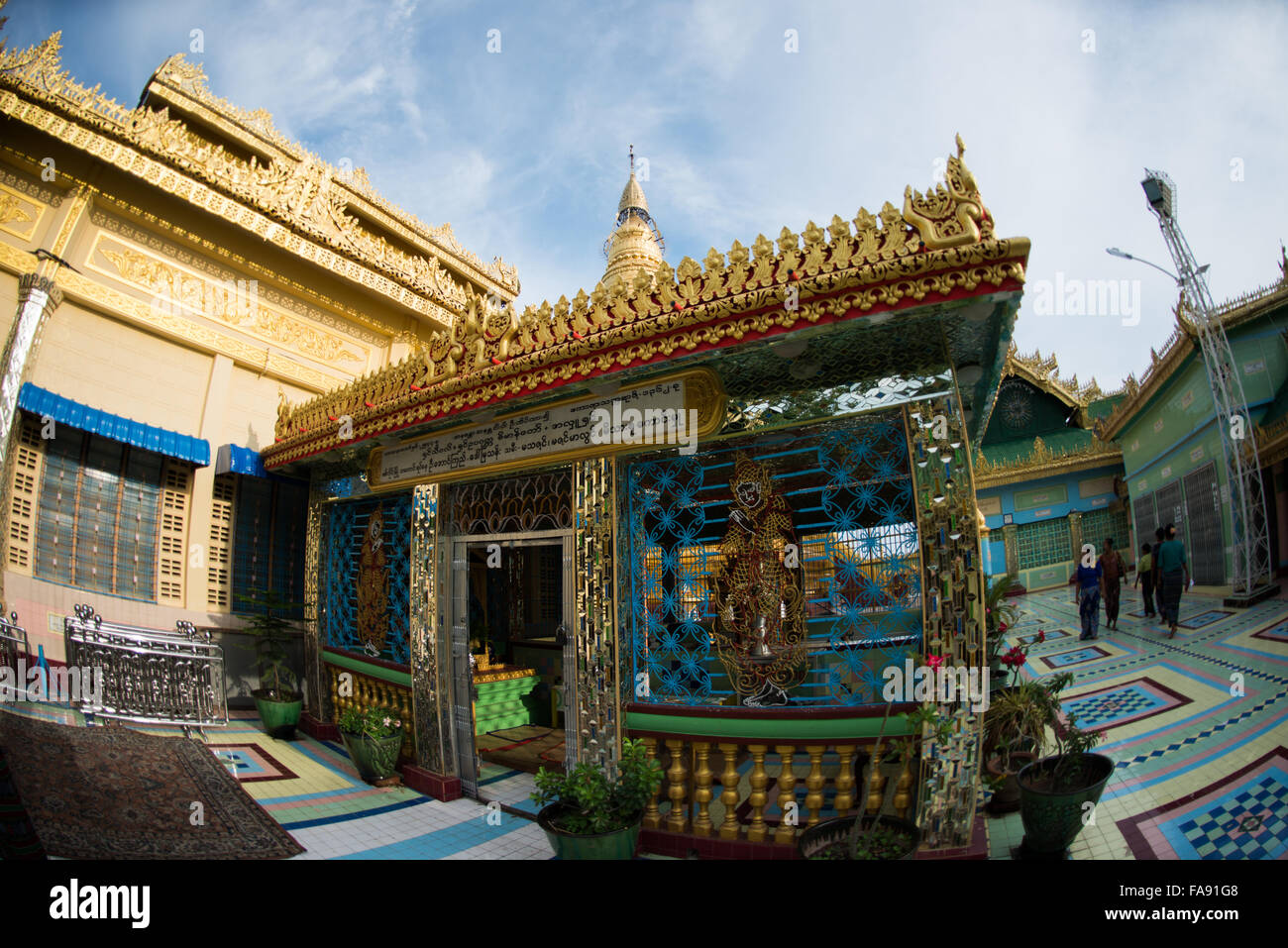 SAGAING, Myanmar — A small shrine structure houses the Anantaw Ananta ...