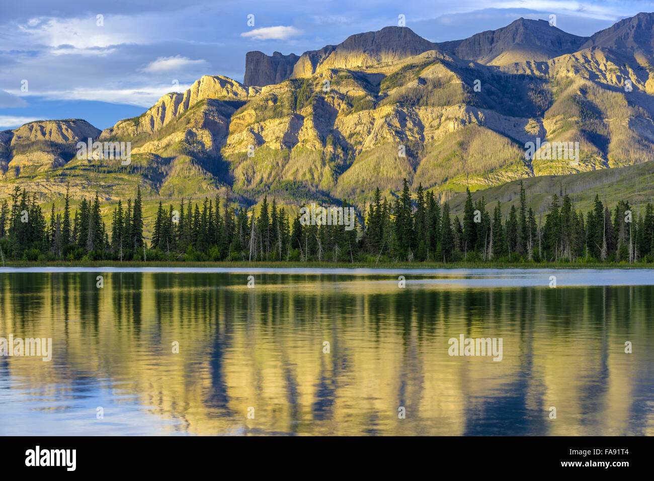 Talbot Lake at sunset, Jasper Natonal Park Stock Photo - Alamy