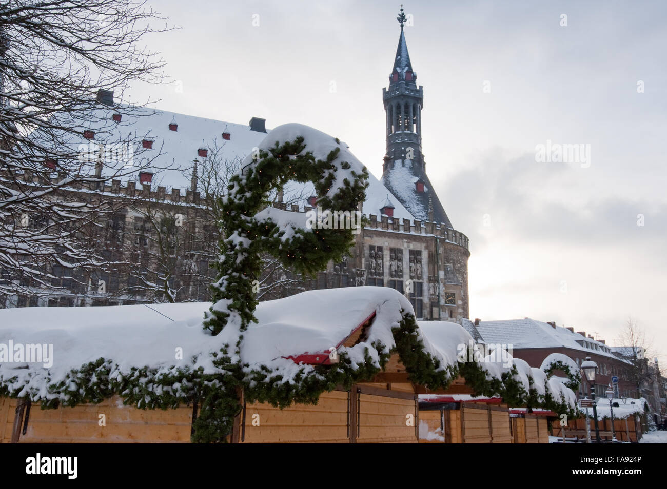 Aachen during winter Stock Photo - Alamy