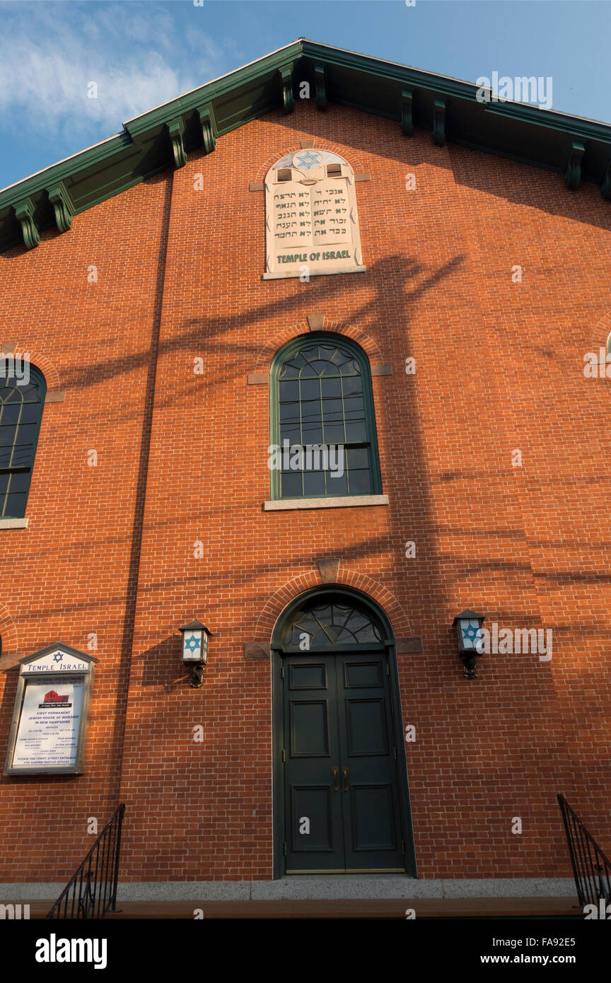 Temple Israel Portsmouth NH Stock Photo - Alamy