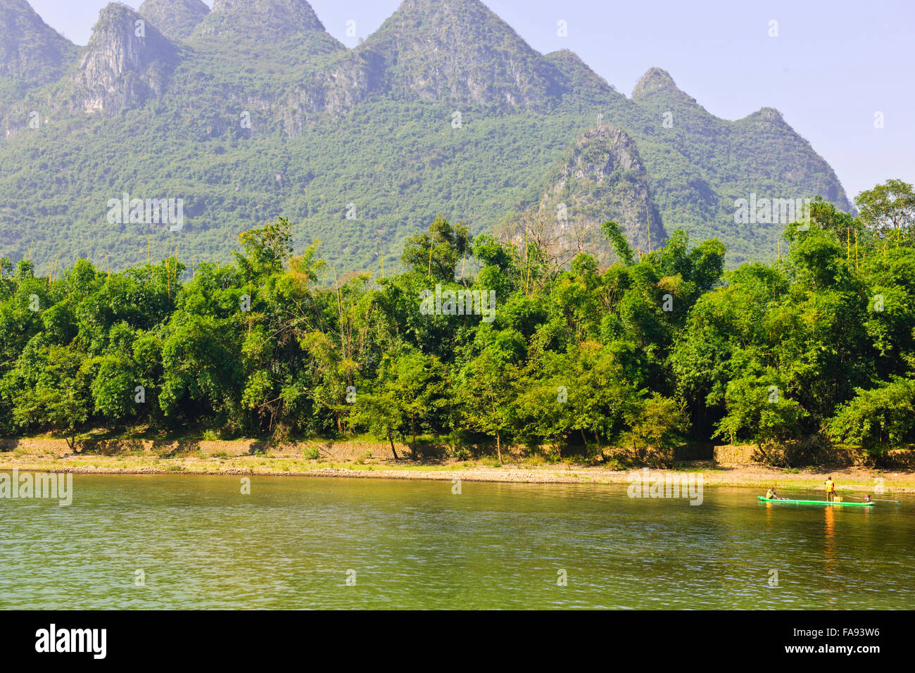 Li River,Karst Mountain Peaks,River Boats,Green 980 foot peaks,Guilin ...