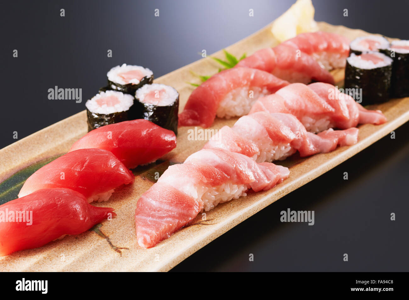 Sushi with rice on plate hi-res stock photography and images - Alamy
