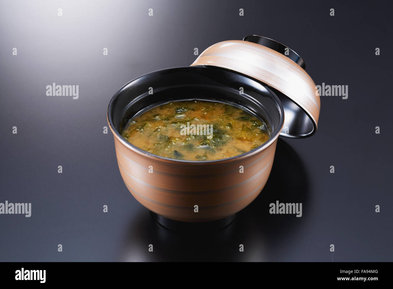 Japanese-style Miso soup Stock Photo - Alamy